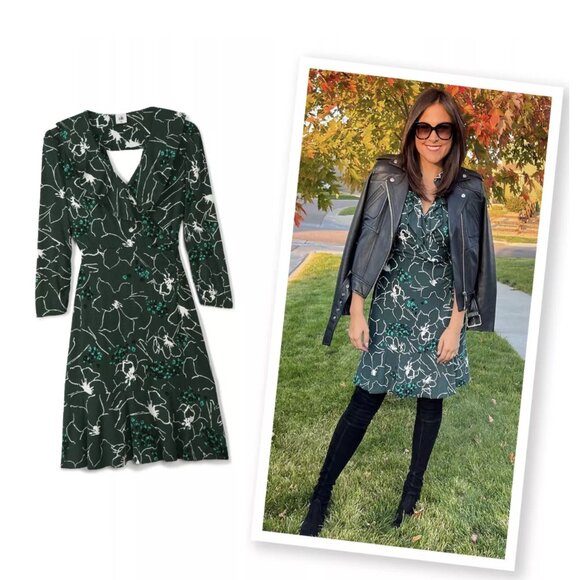 CAbi | Dresses | Cabi 4453 Ruffle Up Dress Fall 222 Medium Euc | Poshmark